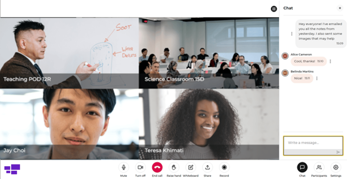 The ClassView In-Call Toolbar